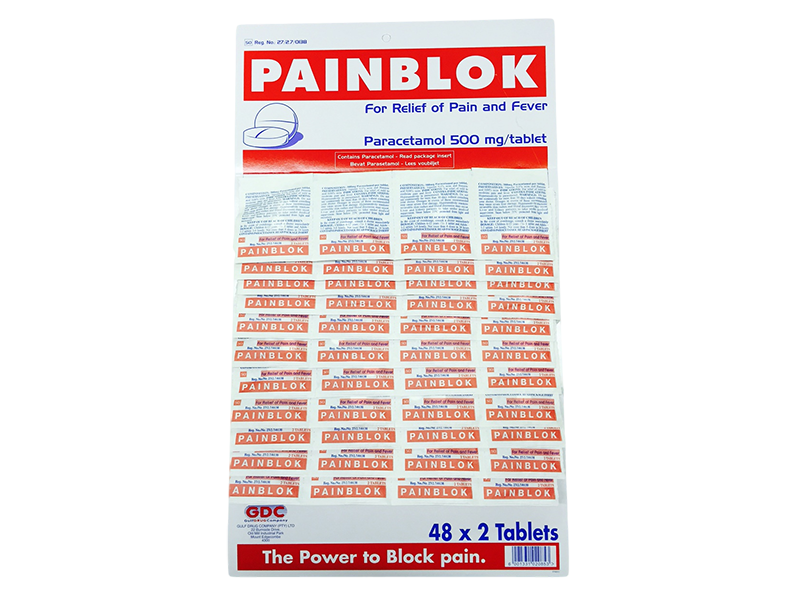 PAINBLOCK TABS 48X2's SHEET – Shop Easy